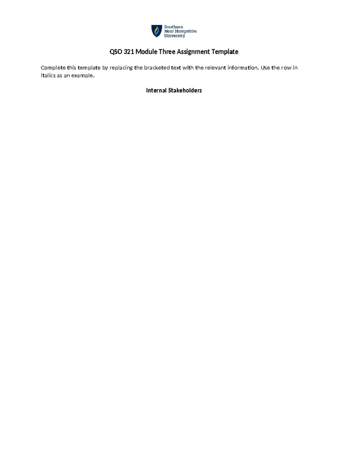 QSO 321 Module Three Assignment Template - QSO 321 Module Three Assignment Template Complete ...