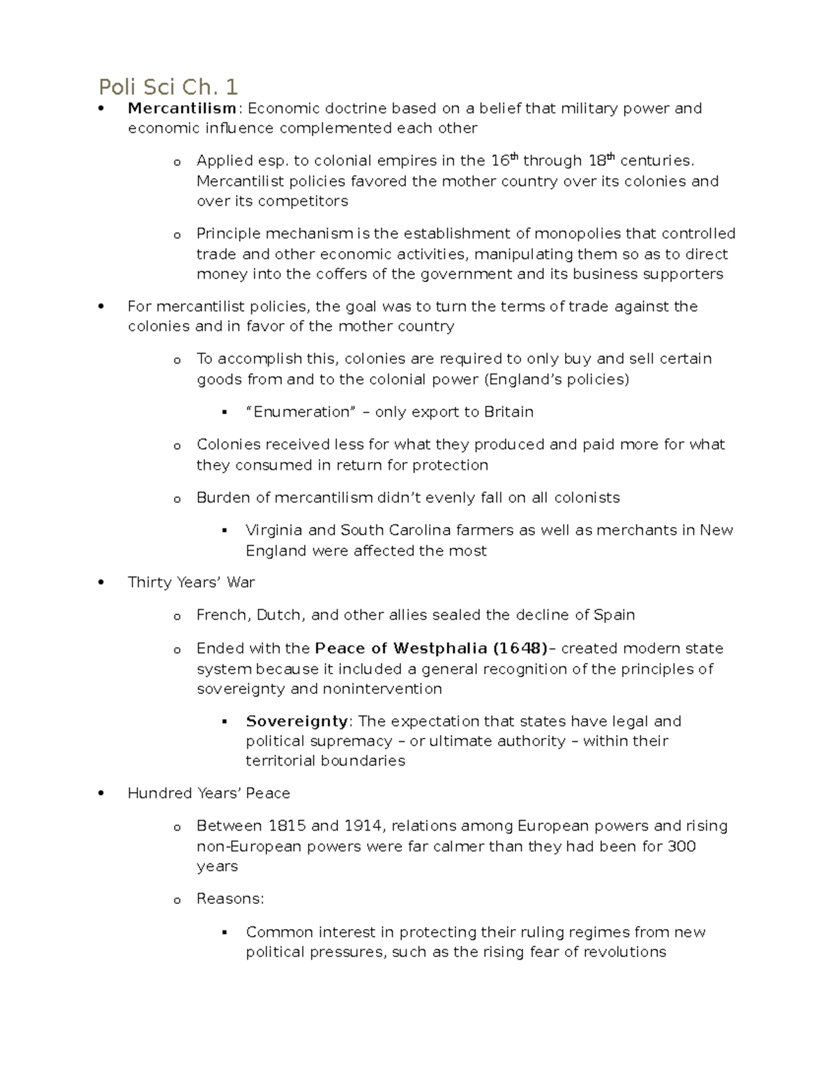 Poli Sci Ch - Eric Reinhardt, Intro to International Political Science ...