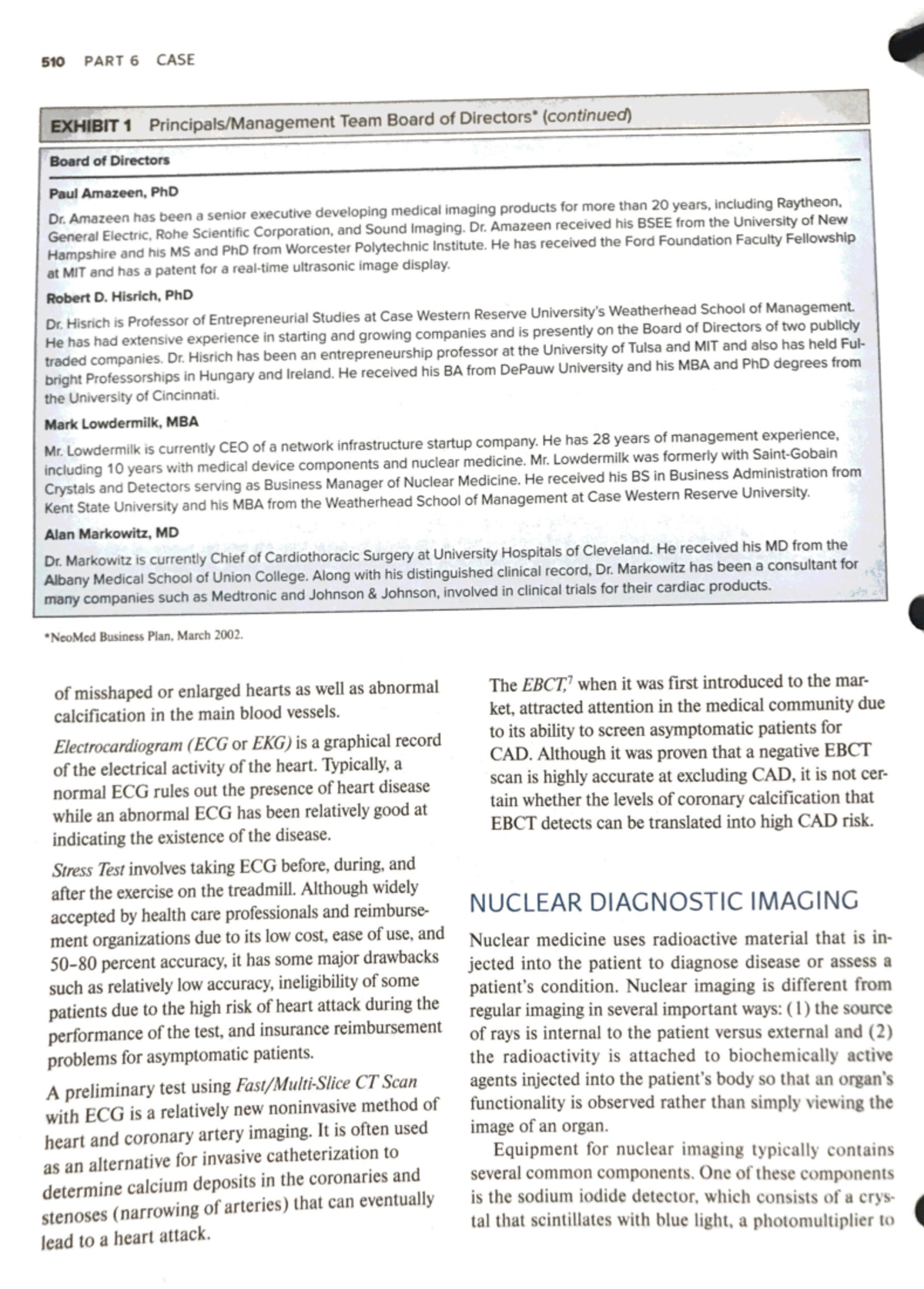 The Neo Med Case (1) (dragged) 3 - FIN 340 - Studocu