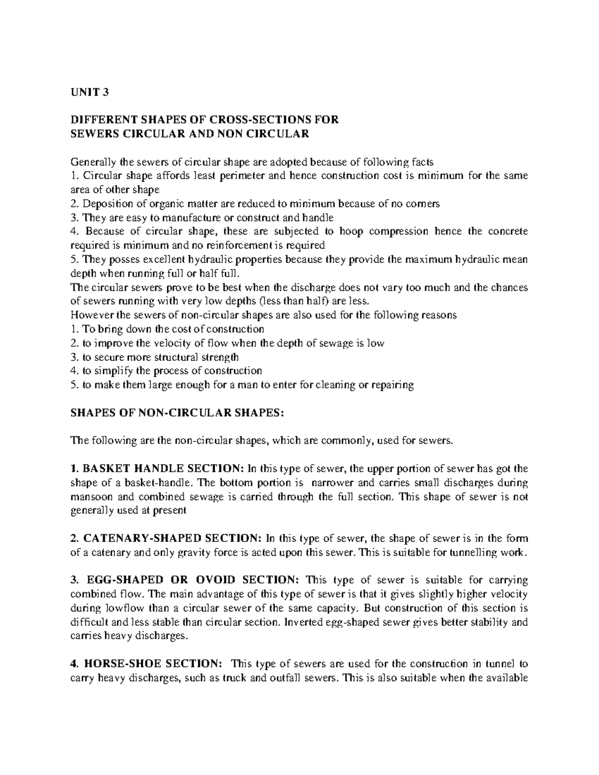 Unit 3 - Lecture notes Environmental Engineering-2 - UNIT 3 DIFFERENT ...