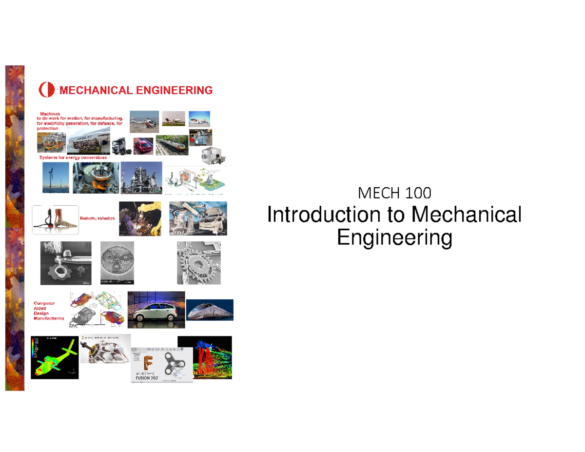 08. Introduction to Mechanical Engineering (Power Point Presentation ...