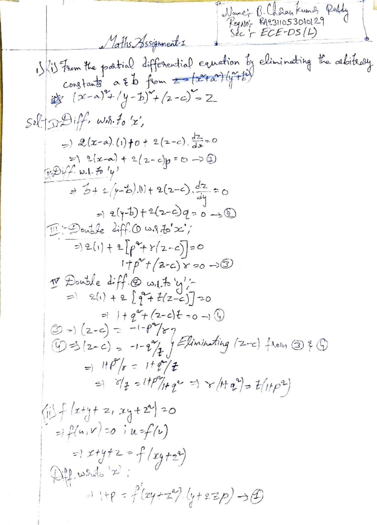 RA129Mat Asgmt - Assignment 1 from Unit 1 - transform and boundary value theorem - Studocu