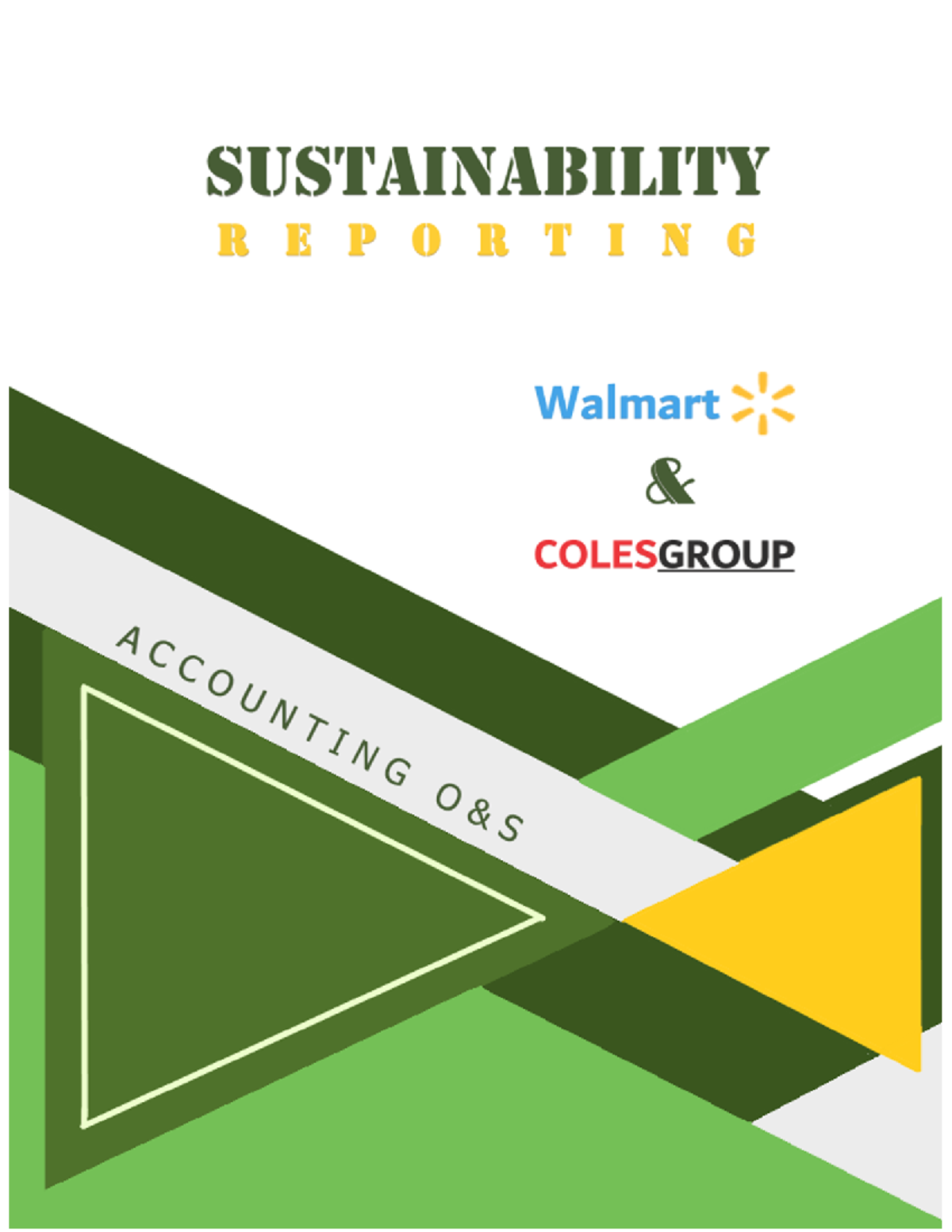 Sustainability group report 1 1 - Semester 1 Title of assignment ...