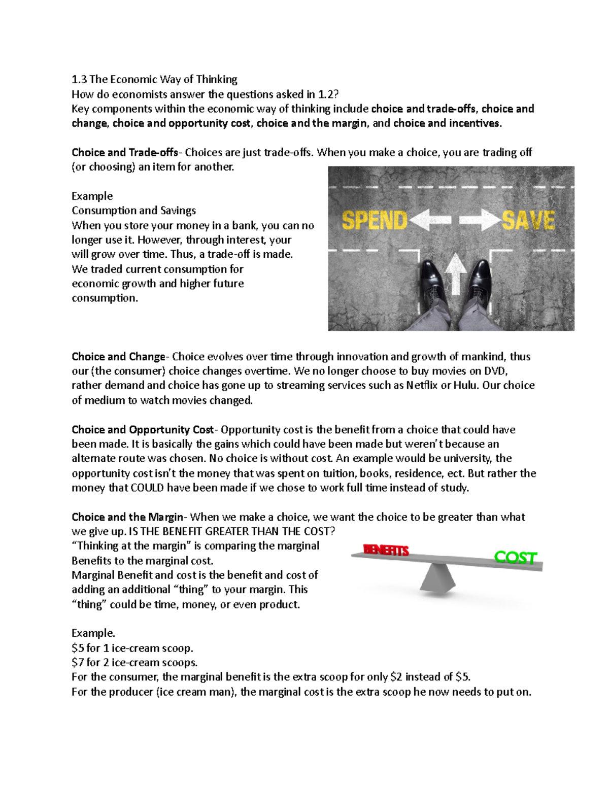 Econ 101 - Module 1.3. The Economic Way of Thinking - 1 The Economic ...