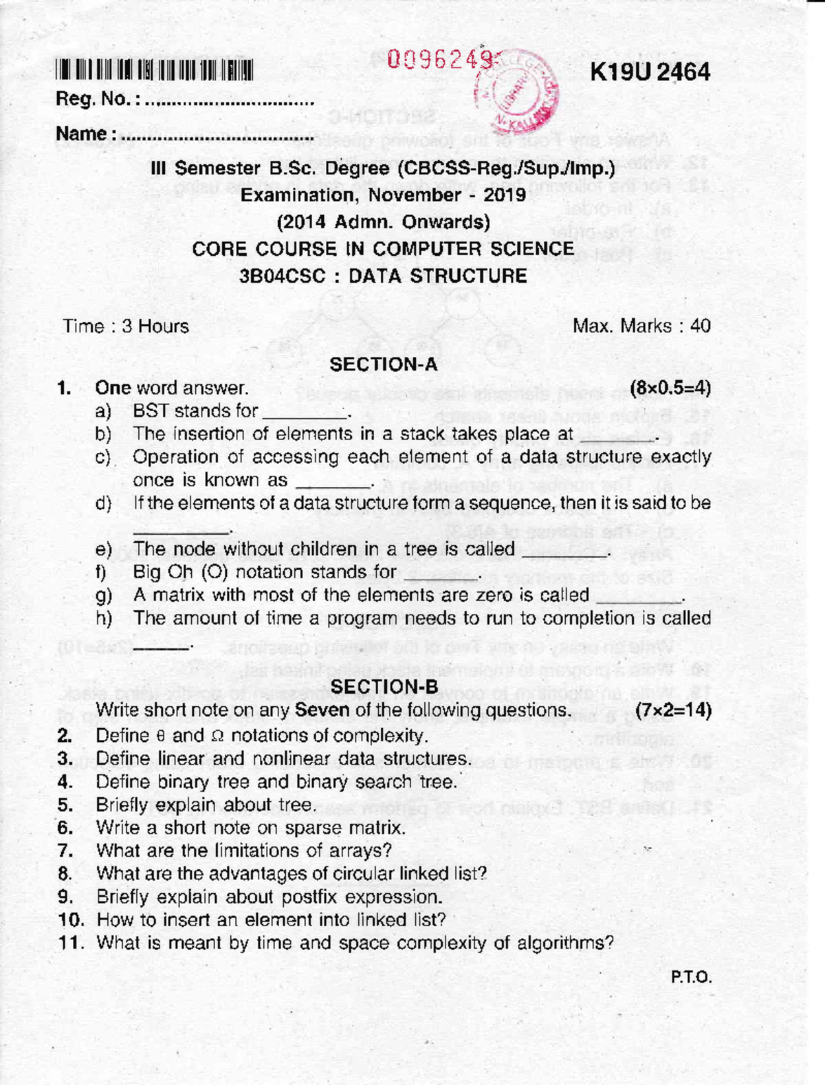 3B04 Cscdatastructure - lllil lllll llil lllil lllll llttl lllll lllll ...