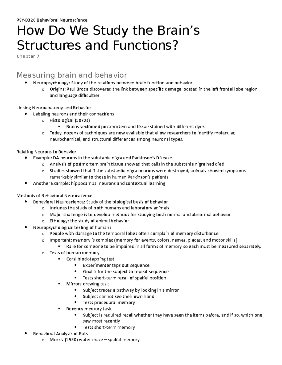 How Do We Study the Brain's Structures and Functions - How Do We Study ...