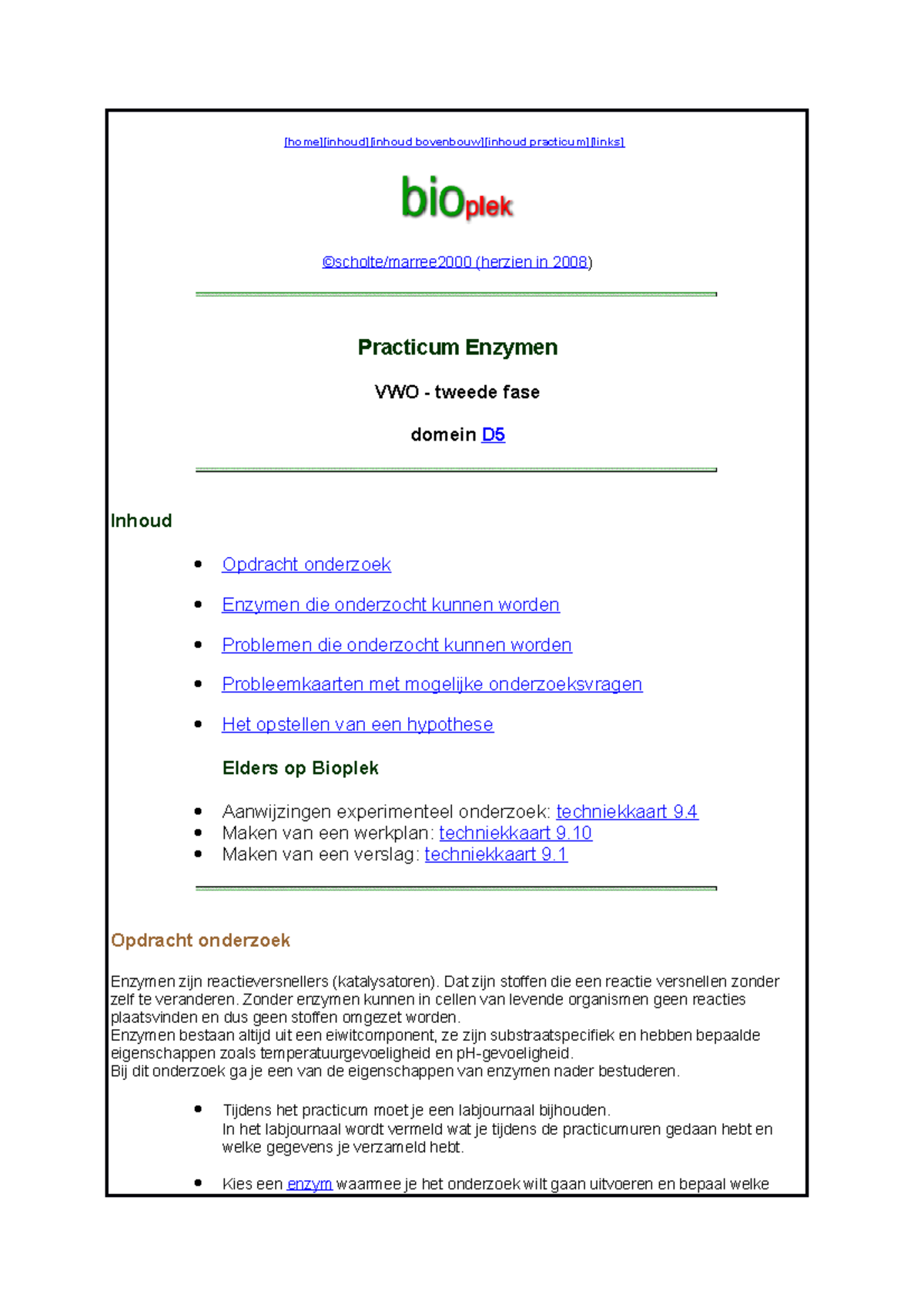 Biochemische proeven - [home][inhoud] [inhoud bovenbouw] [inhoud ...