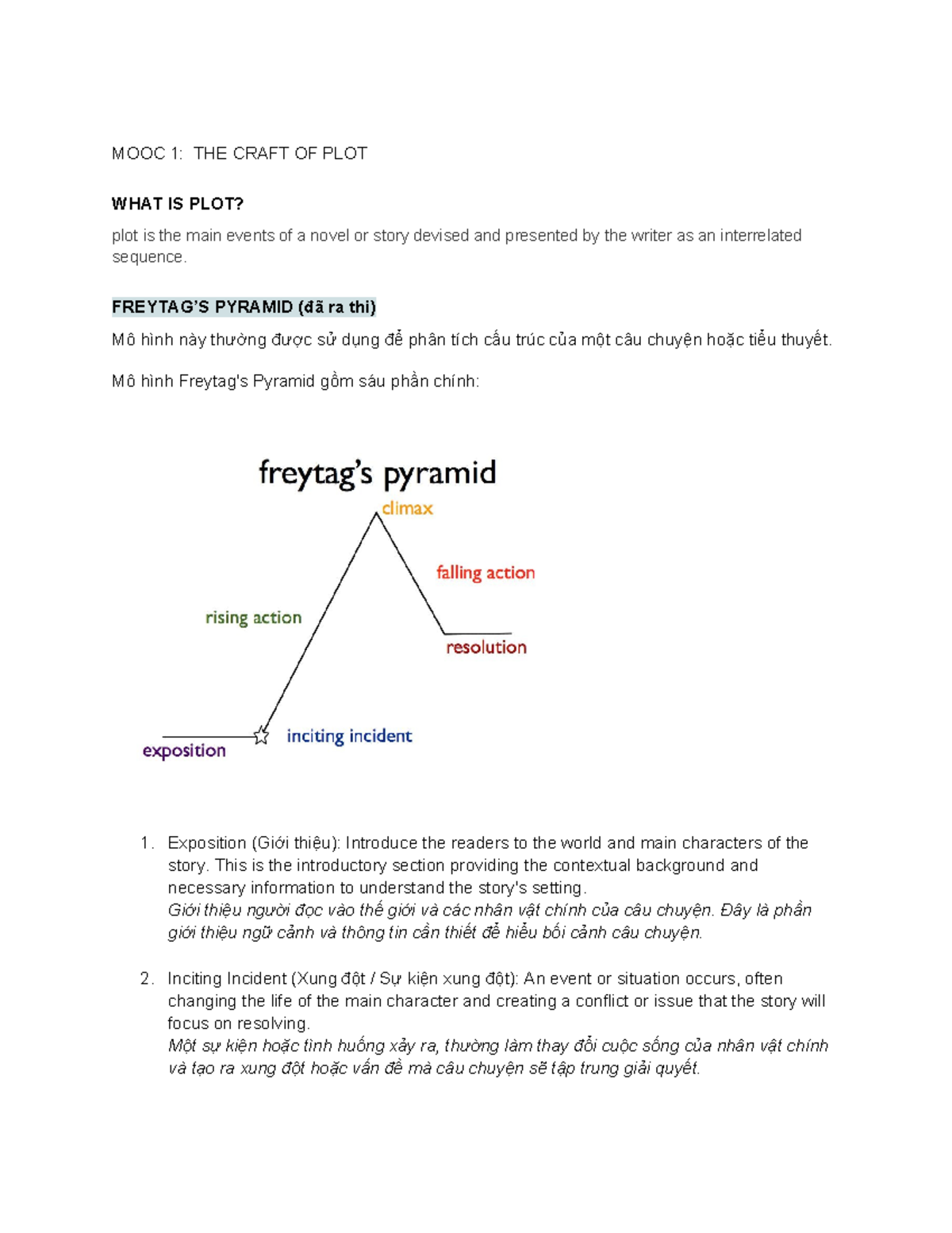 CMC201c LÝ-THUYẾT NEW - writingggg - MOOC 1: THE CRAFT OF PLOT WHAT IS ...
