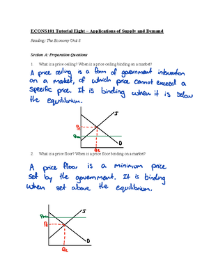ECON100 Tutorial 09 - Section A: Theory Questions (optional) 1. Briefly ...