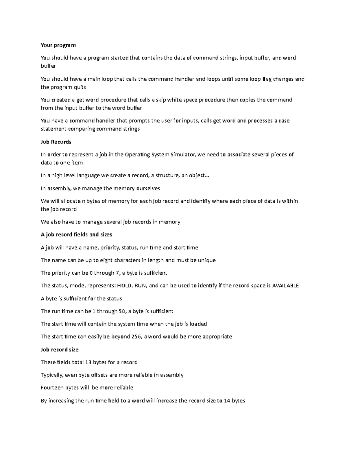 Assembly Lesson 12 Na Your Program You Should Have A Program Started That Contains The Data