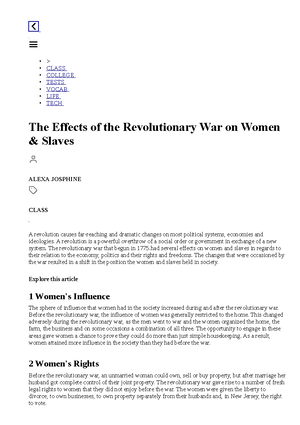 Revolution slavery - Slavery, the American Revolution, and the ...