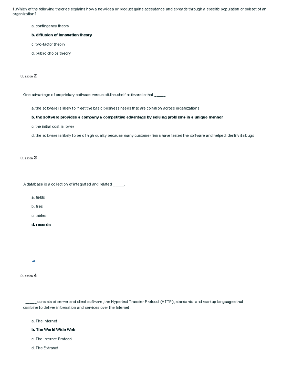 Final-Exam - Final-Exam practice - 1 of the following theories explains ...