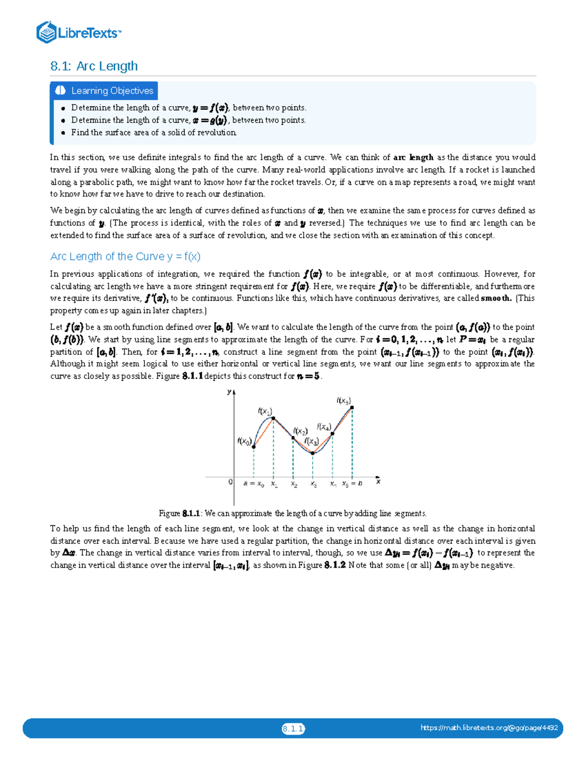 arc length master - 8: Arc Length Determine the length of a curve ...