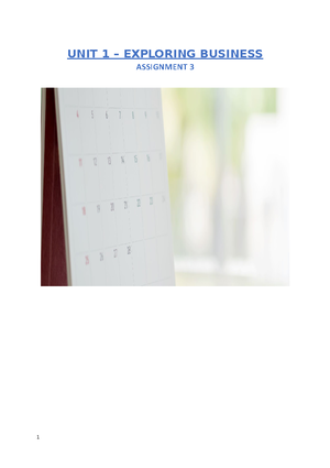 Assignment 1- Morrisons vs BBC - Unit 1: Exploring Businesses Unit 1: Exploring Business ...