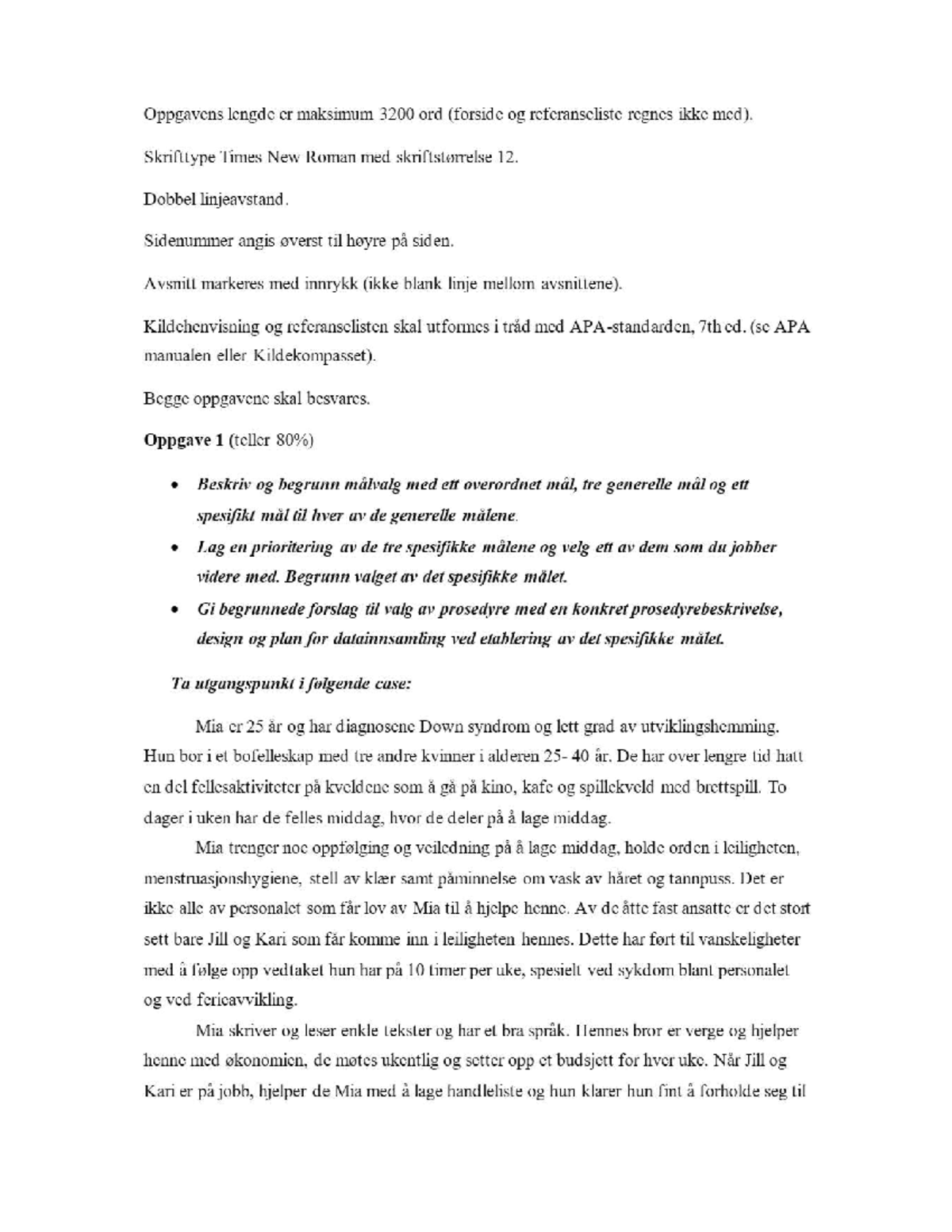 Case - case til eksamen - VERB2200 - Studocu