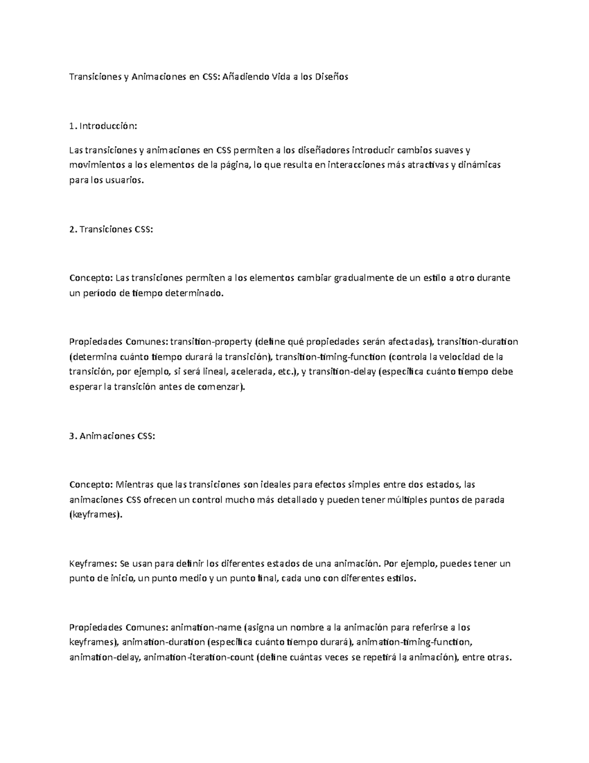 Transiciones y Animaciones en CSS Añadiendo Vida a los Diseños ...