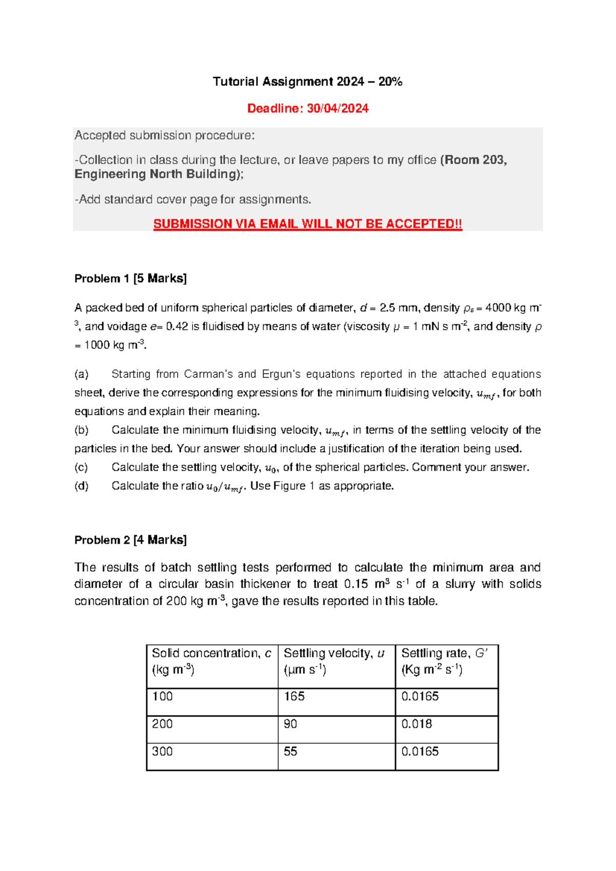 EG-307-2024-Tutorial Assignment-2 - Tutorial Assignment 2024 – 2 0% Deadline: 30/04/ Accepted ...