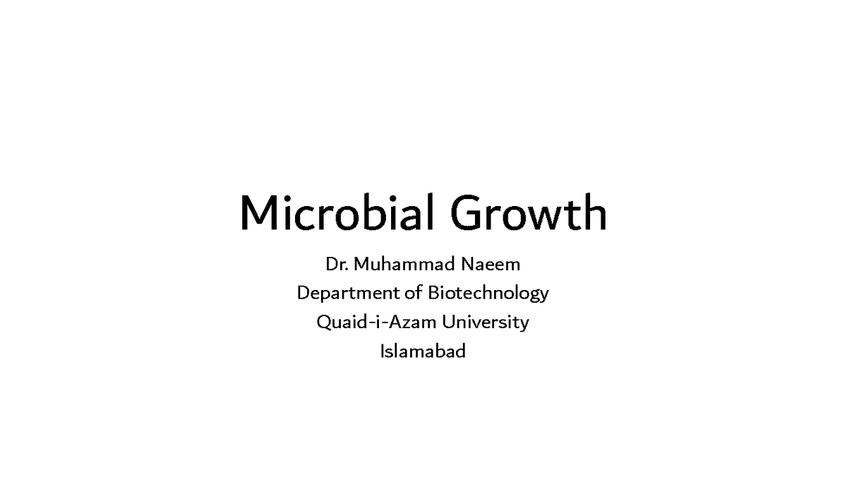 Microbial growth-1 - Lecture notes 1 to 27Usefulness of Bioindicators ...