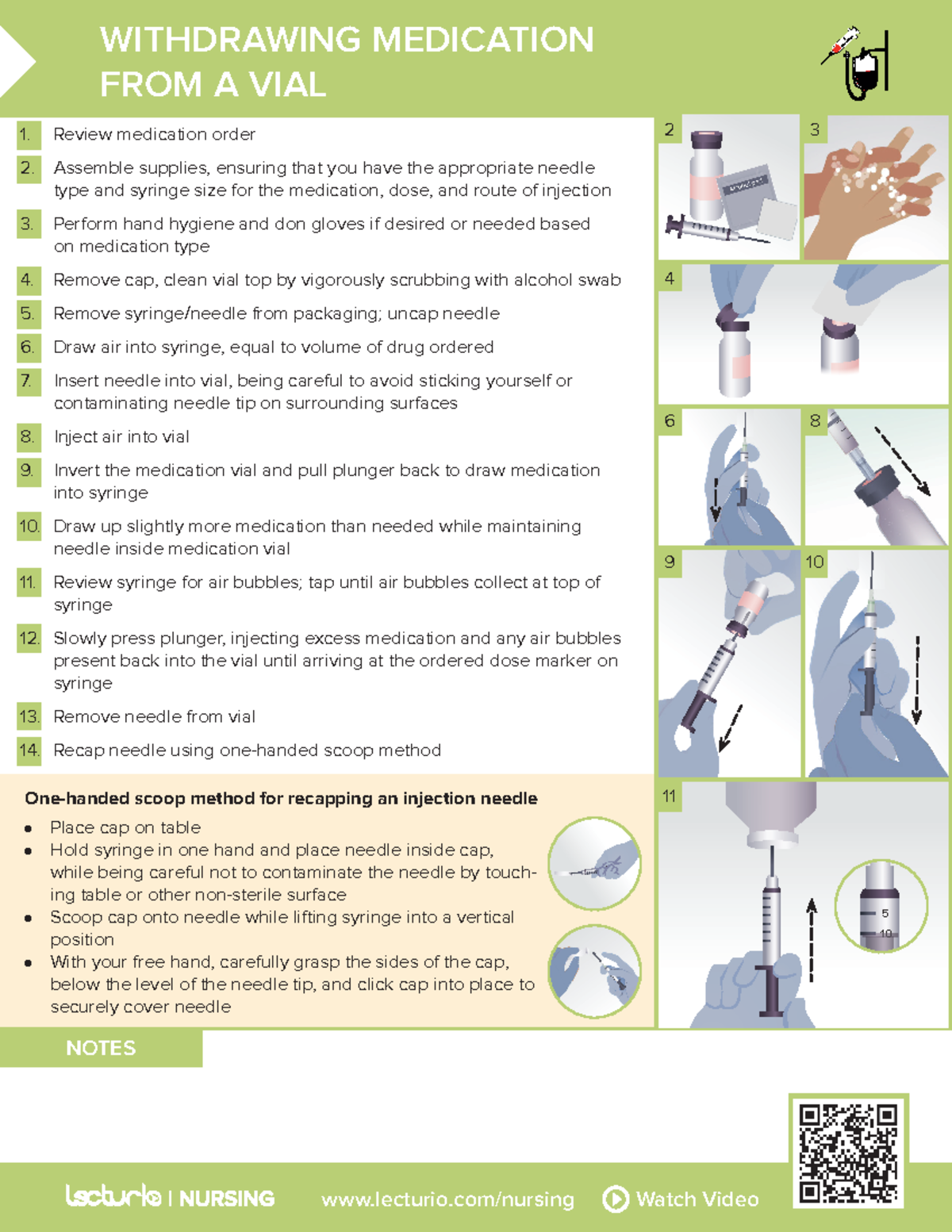 Nursing CS Withdrawing medication from a vial - lecturio/nursing Watch ...