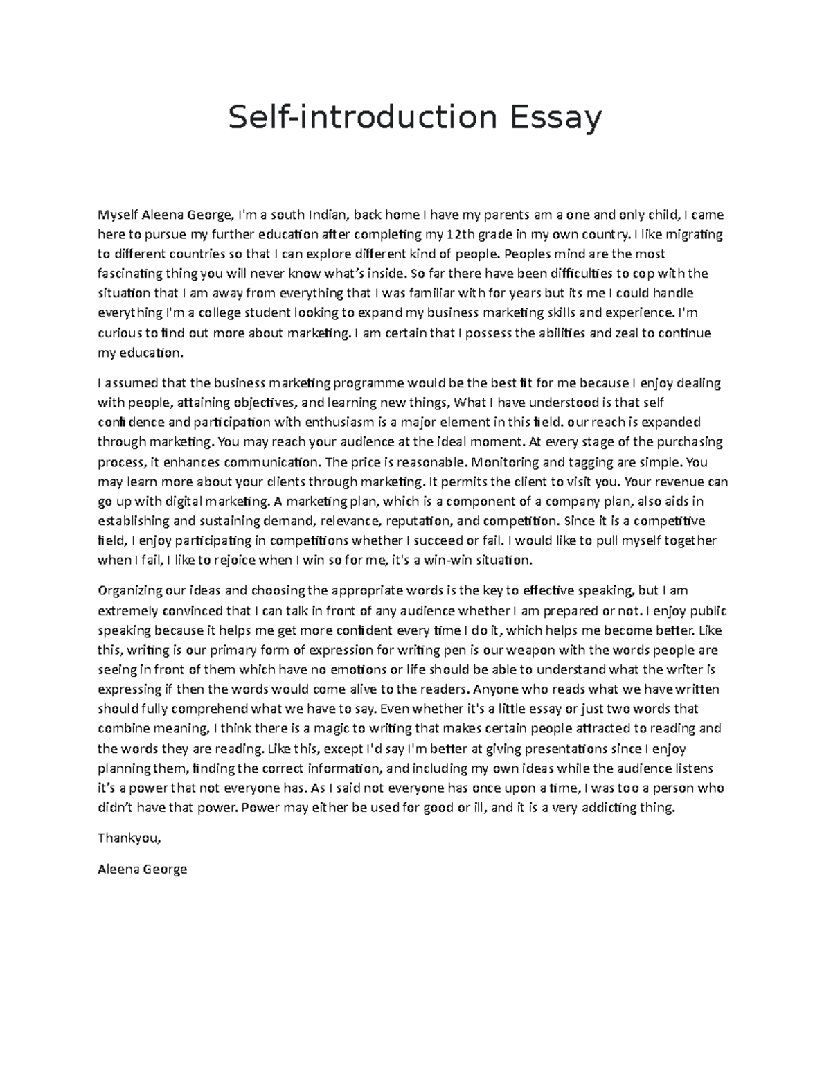 Email final - marketing foundations notes english project peice and ICA ...