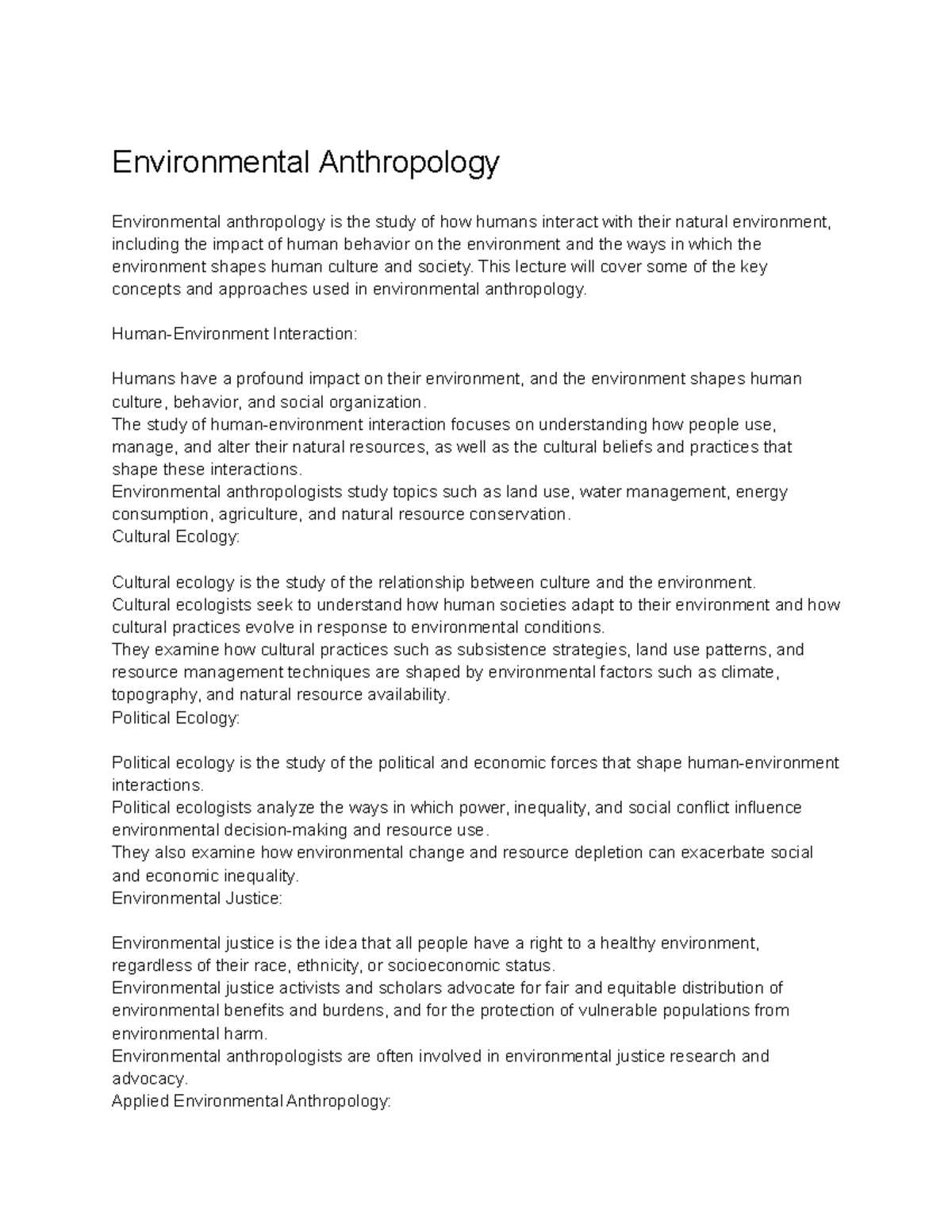 Introduction to Physical Anthropology (ANT-1010) Lecture 104 ...