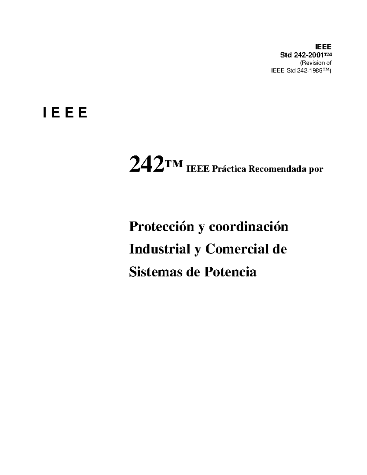 Vsip - IEEE PARA COORDINACIÓN DE PROTECCIONES - IEEE Std 242-2001 ...