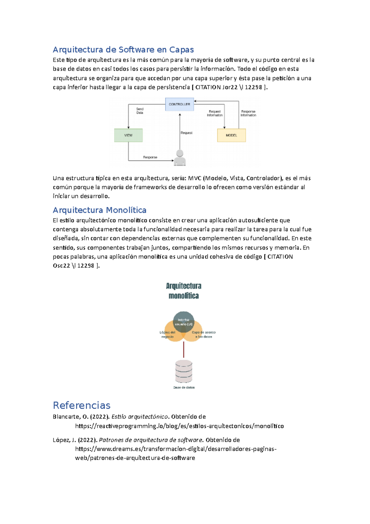 Arquitectura de Software en Capas - Todo el código en esta arquitectura ...