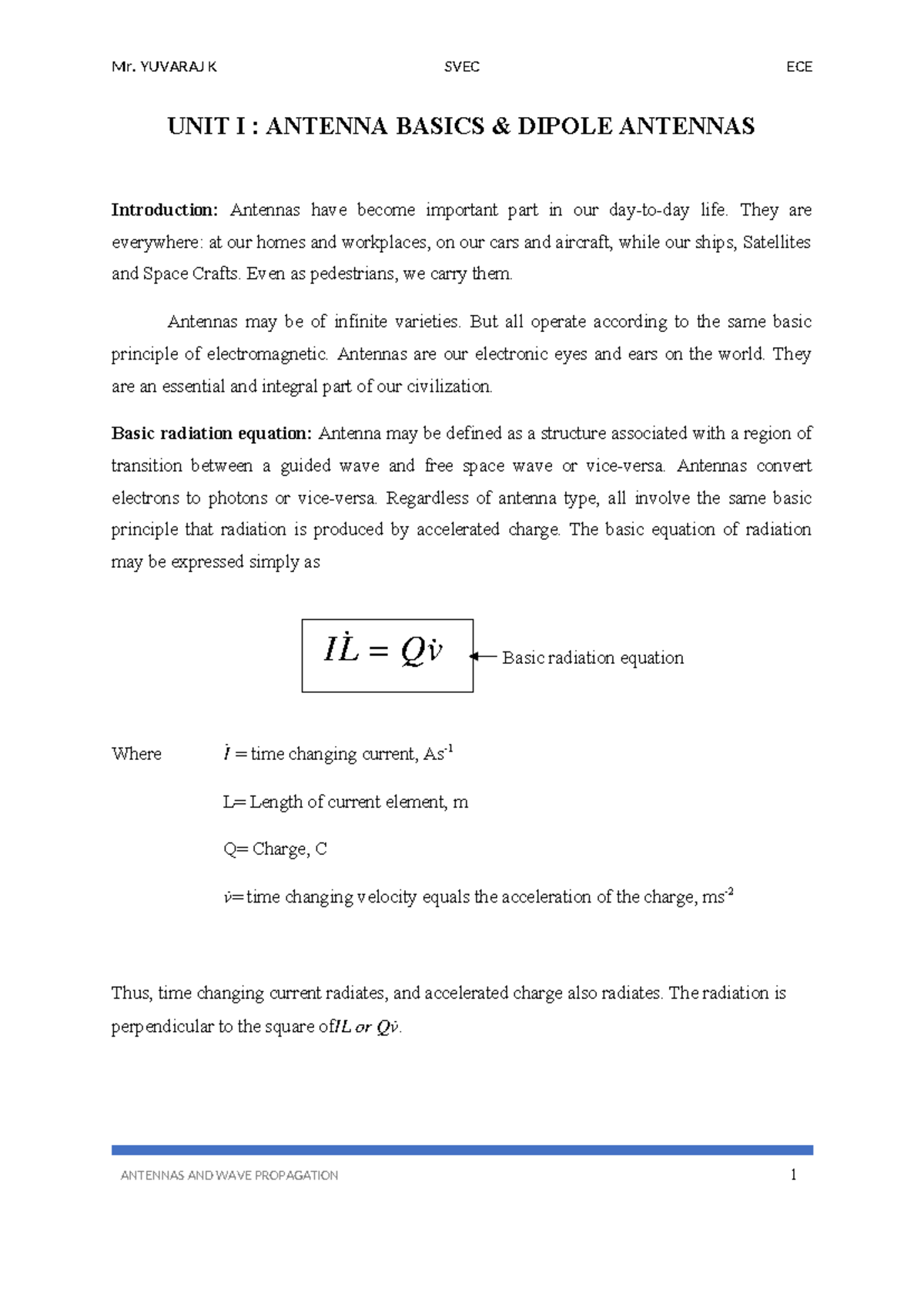 UNIT I Lecture Notes - Summary Student’s guide to the law of contract ...
