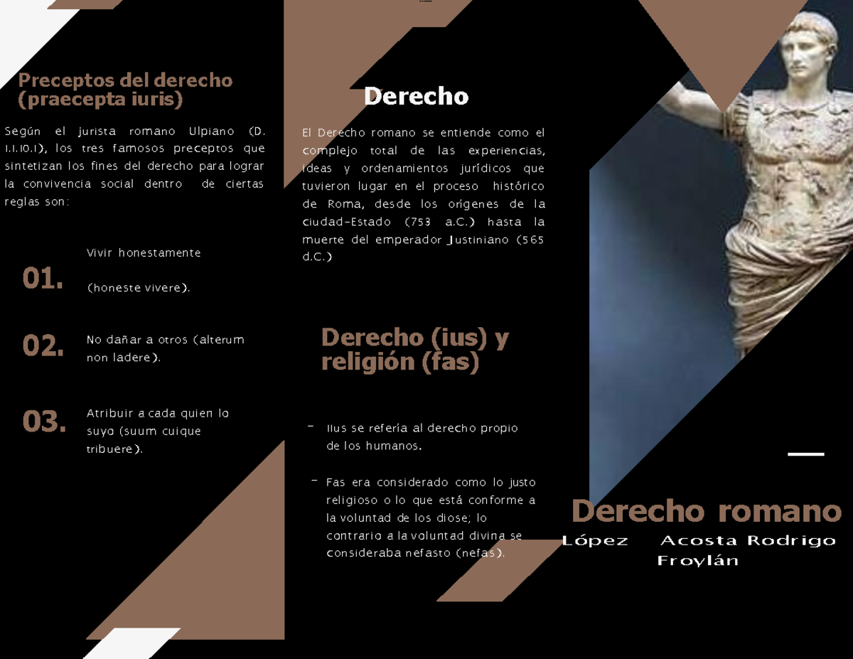 Derechoromatriptico - derecho roma triptico. - lOMoAR cPSD ...