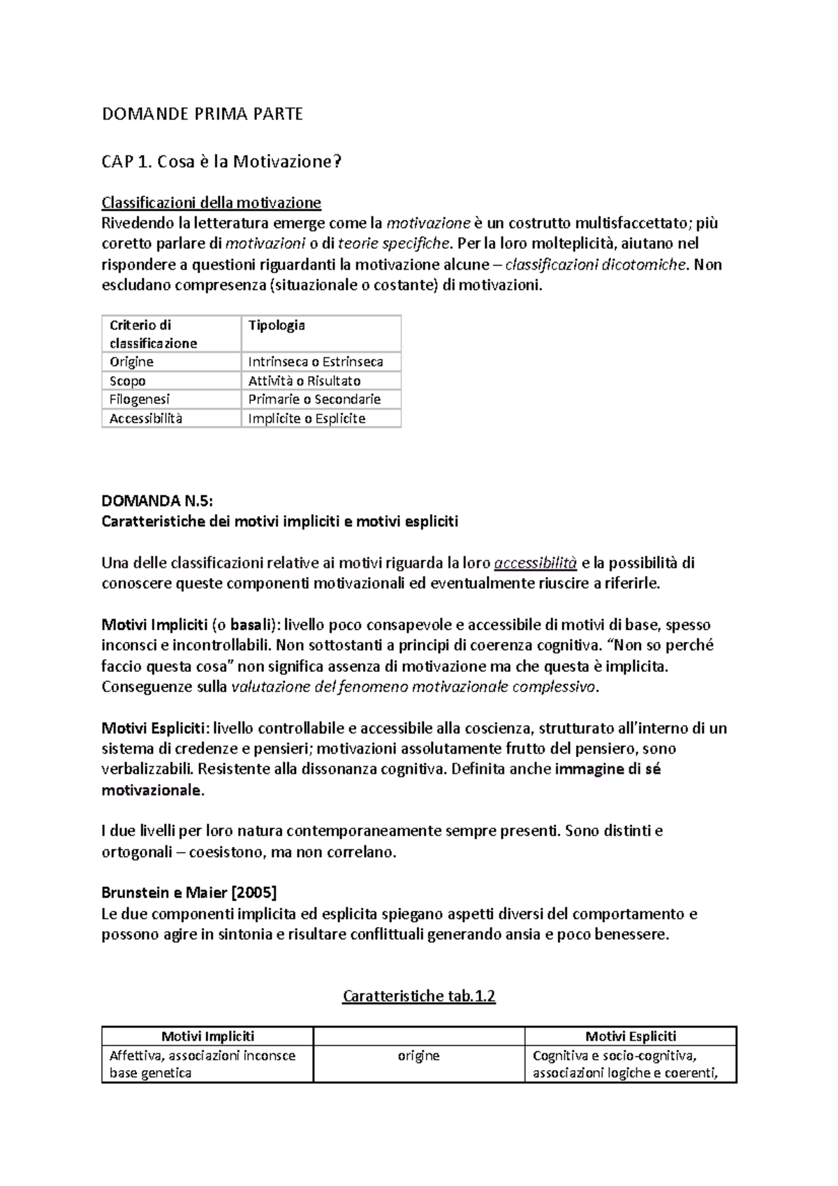 Domande e risposte cap 1-8 - Warning: TT: undefined function: 32 Warning: TT: undefined function ...