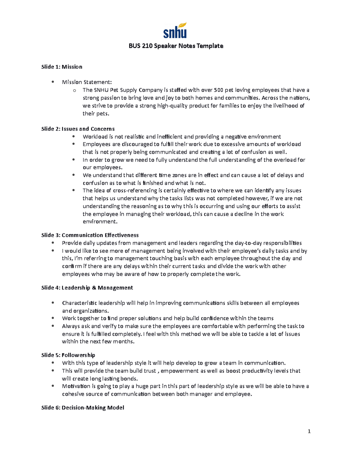 BUS 210 Speaker Notes Template- Presentation Project-Ediramrie Rivera ...