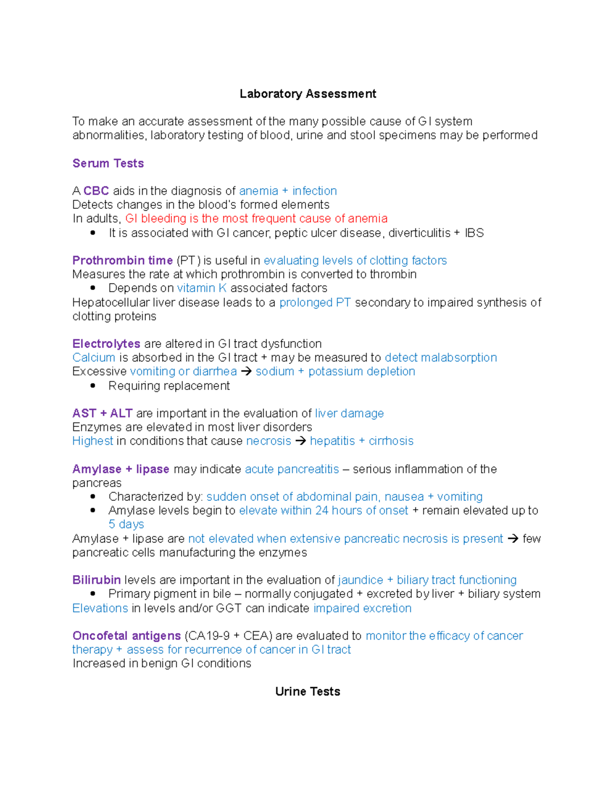 Laboratory Assessment w12 - Laboratory Assessment To make an accurate ...
