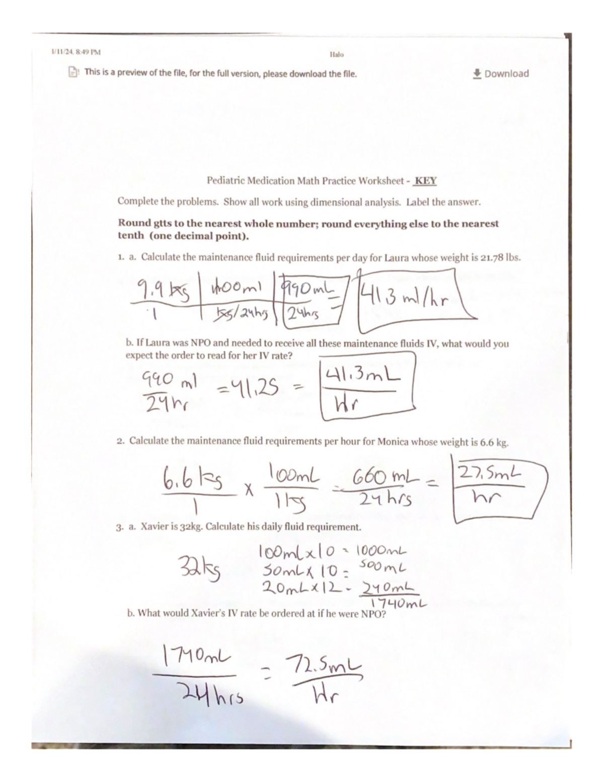 Med math 2 - med math - NSG-434 - Studocu