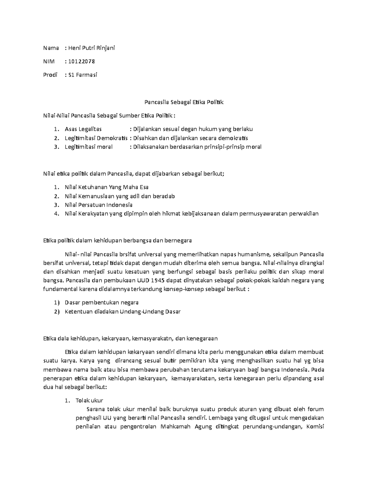 10122078 Heni Putri Rinjani - Nama : Heni Putri Rinjani NIM : 10122078 ...
