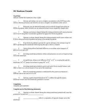 Concept Map - Cell Membrane Structure and Function - APHY 102 - Human ...