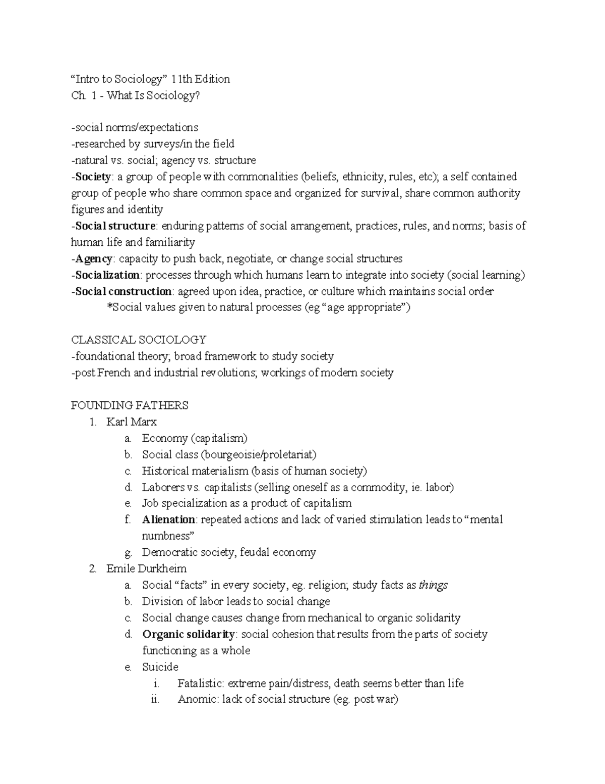 Soc Notes Ch 1 Dr Debjani Chakravarty Introduction To Sociology