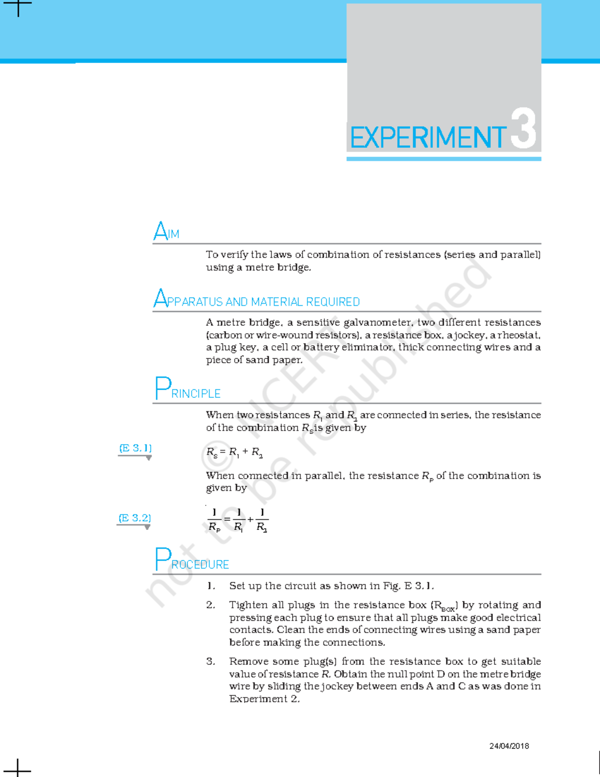 Experiment 3 - 36 LABORATORY MANUAL To - Studocu