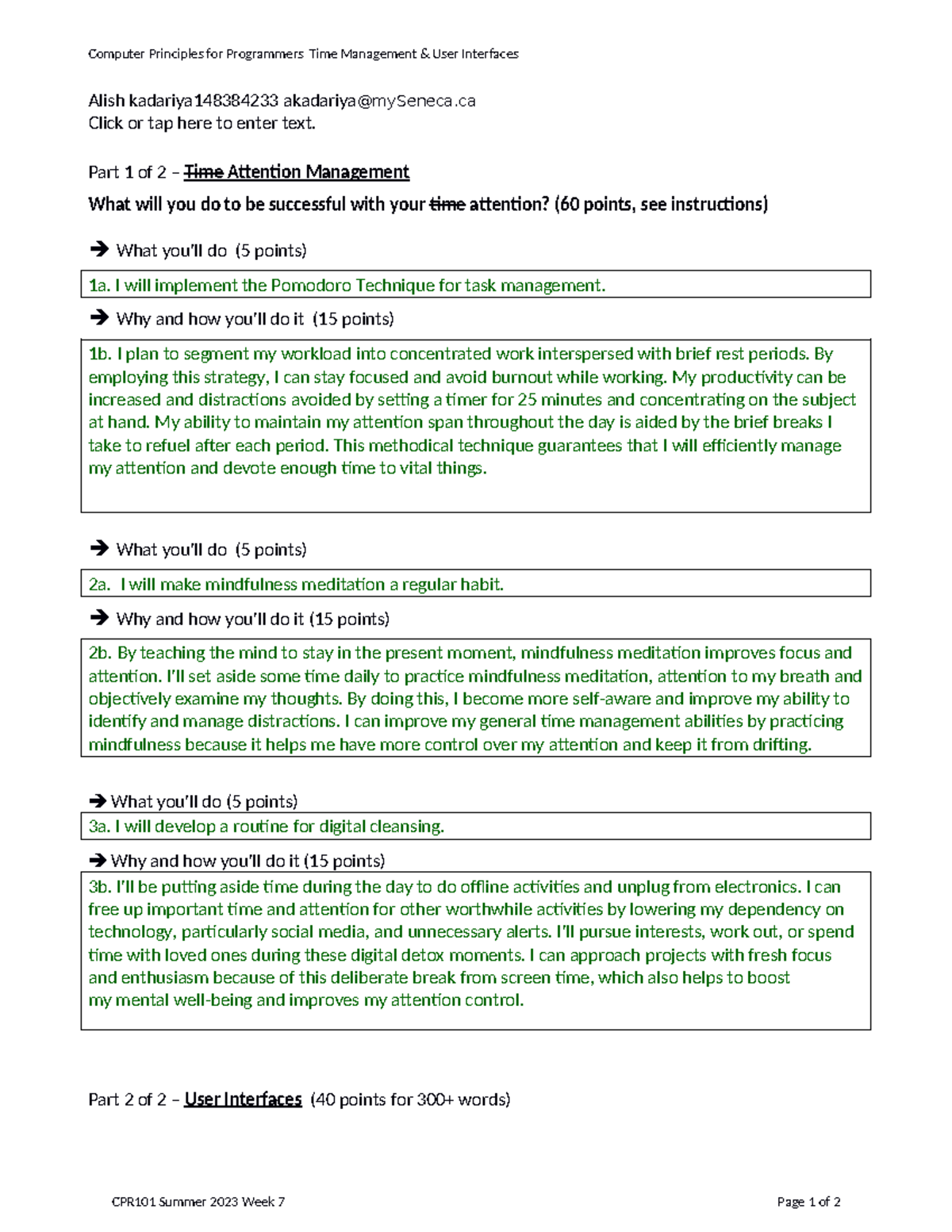 Cp4p Ui Time Mgmt Activity Answers Alish Computer Principles For Programmers Time Management