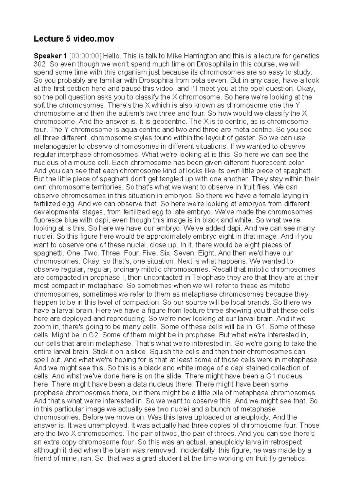 Lecture 5 transcript - ... - Lecture 5 video Speaker 1 [00:00:00] Hello. This is talk to Mike ...