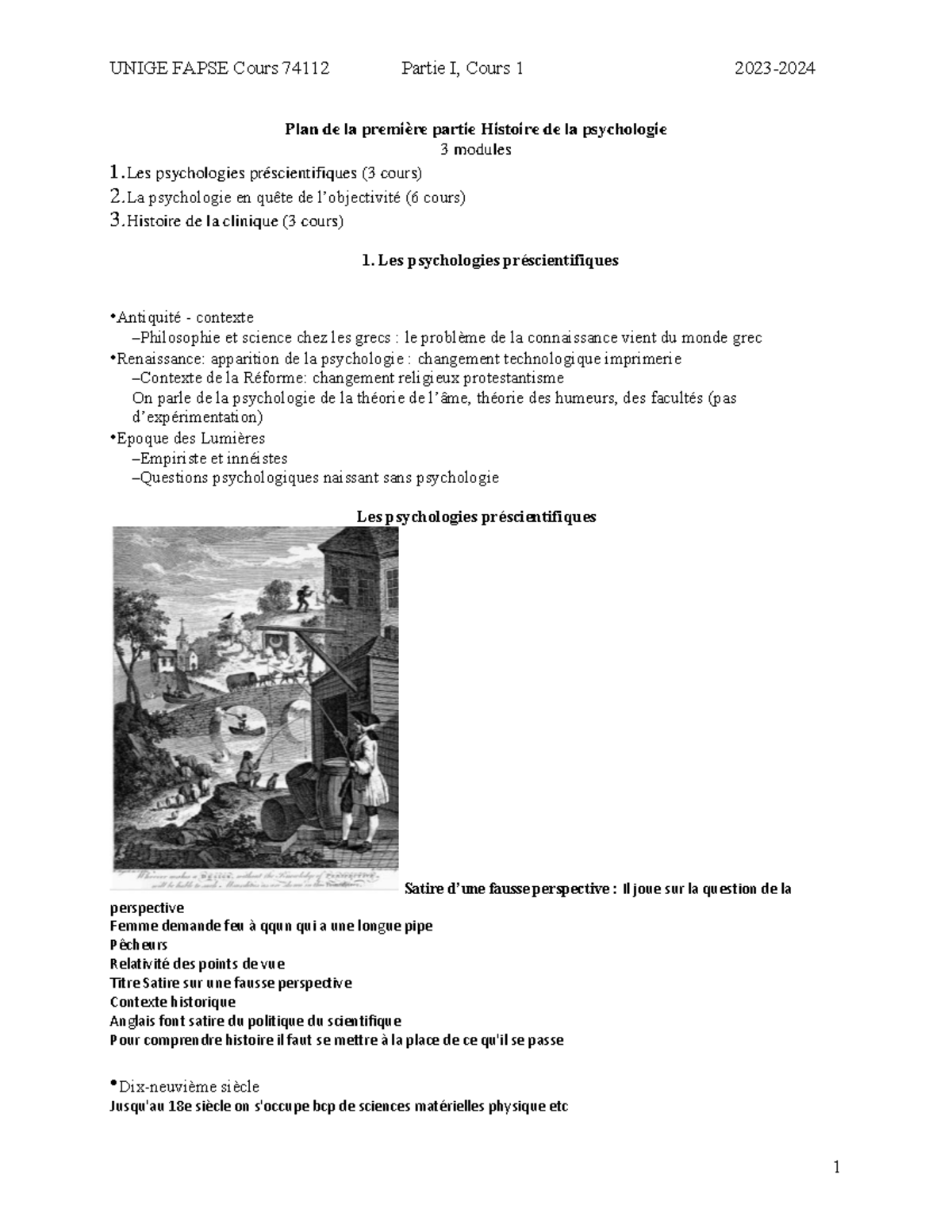 Histoire Cours 1-2-3-4-5-6 - Plan de la première partie Histoire de la ...