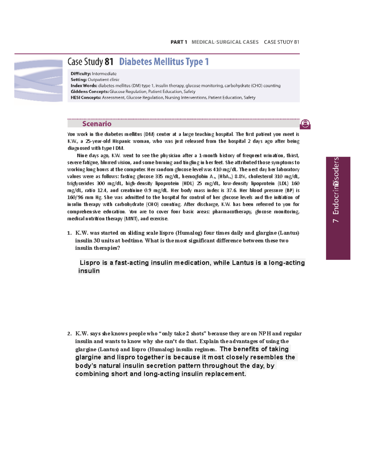 Diabetes Mellitus Education: Pharmacotherapy Glucose Monitoring MNT and ...