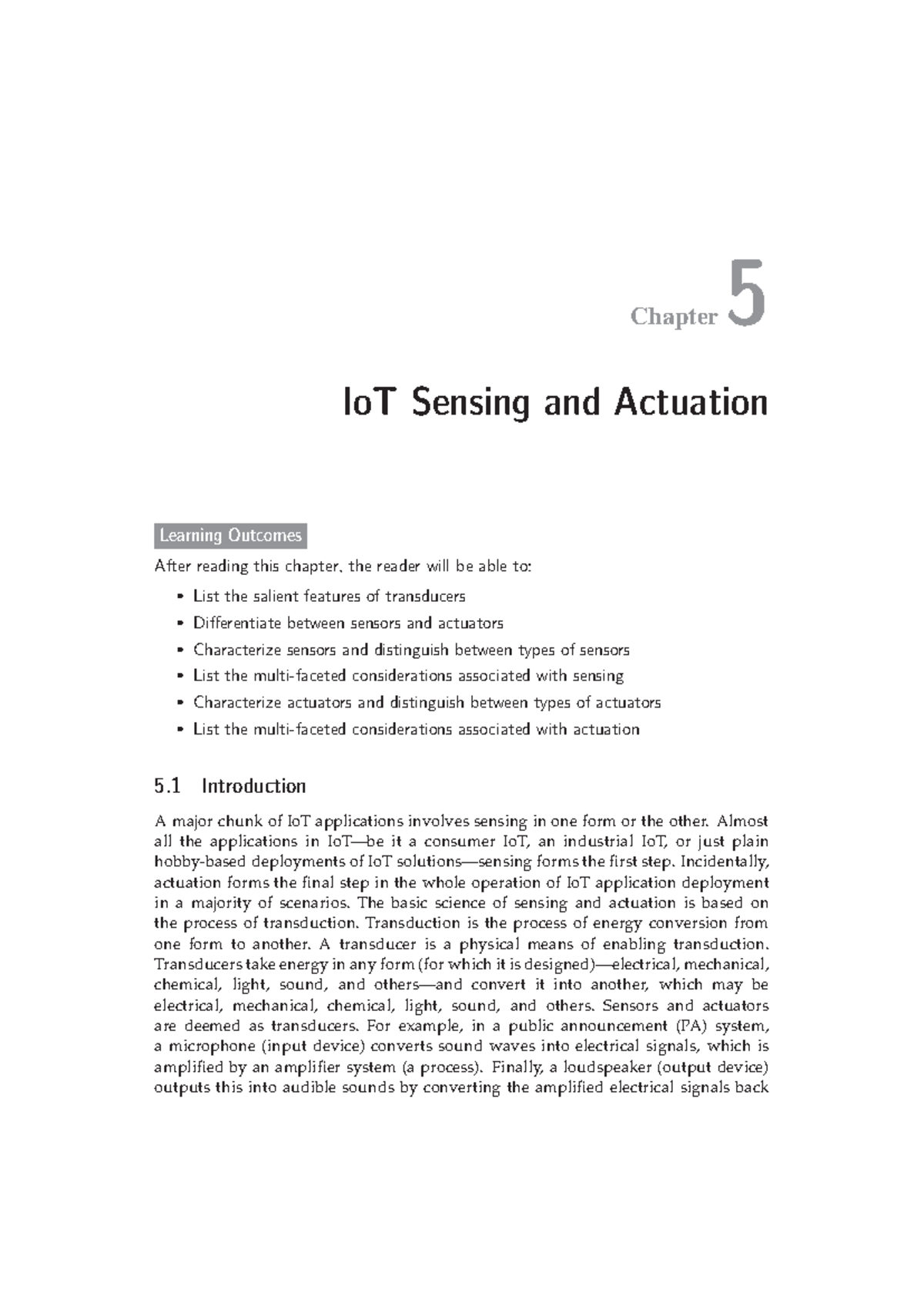 Module 2 - IoT - “CP05” — 2020/11/7 — 12:08 — page 97 — # i Chapter 5 IoT Sensing and Actuation ...