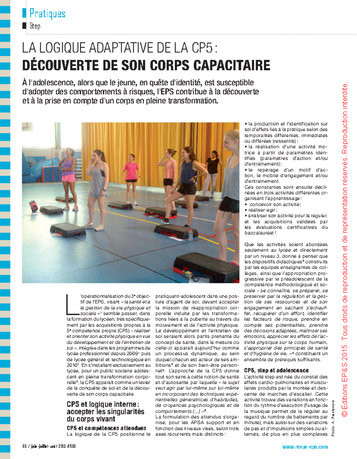 La logique adaptative de la cp5 decouverte de son corps capacitaire ...