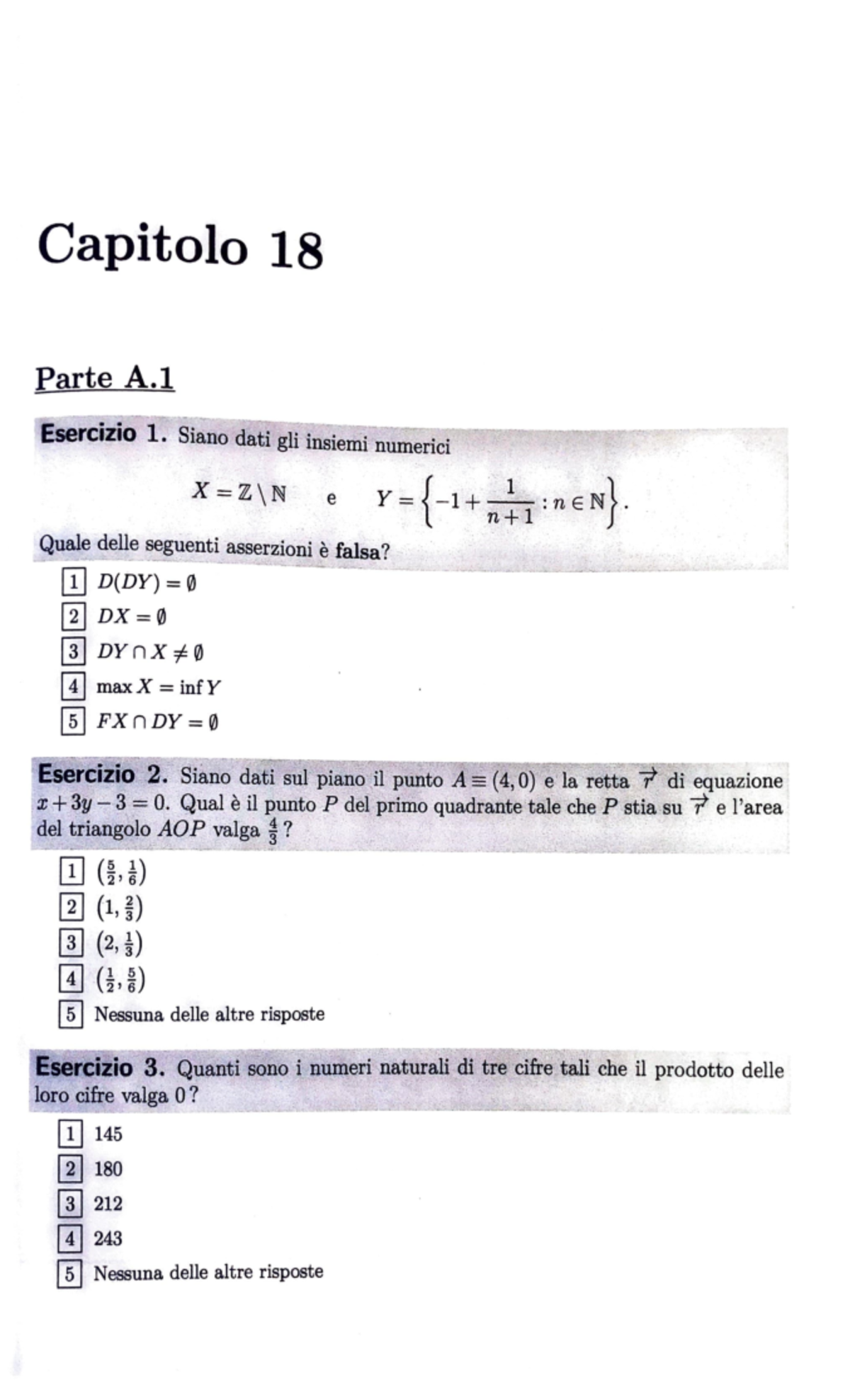 Compito 18 - documento scantinato - Capitolo 18 Parte A - Esercizio 1 ...