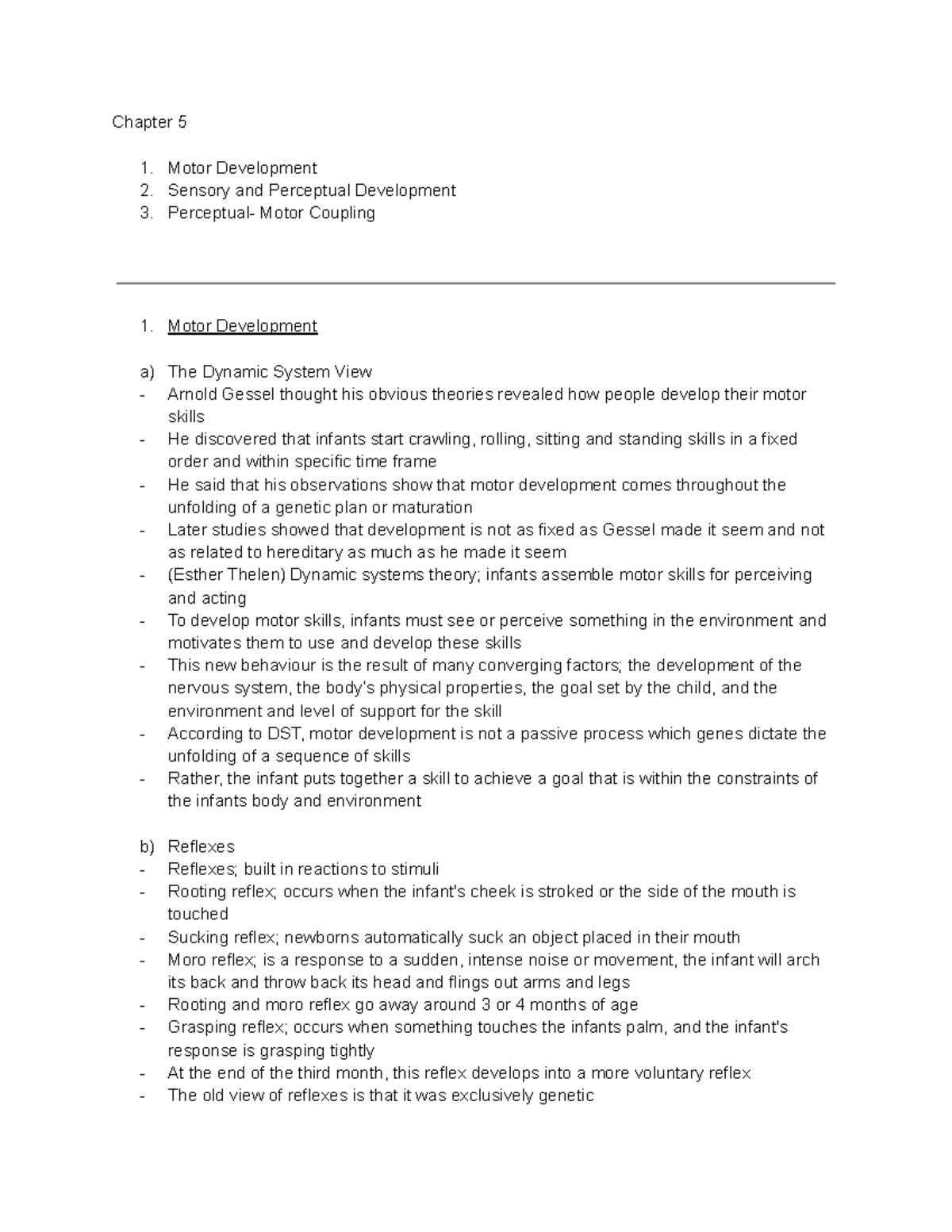 323- Unit 2 (CH 5) - notes from unit 2 chapter 5 - Chapter 5 Motor ...