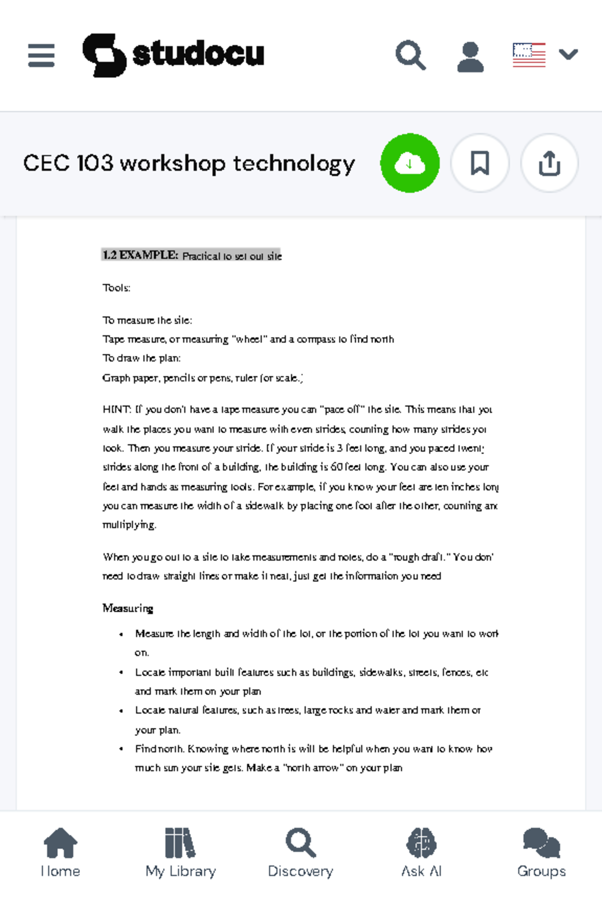 CEC 103 workshop technology ...