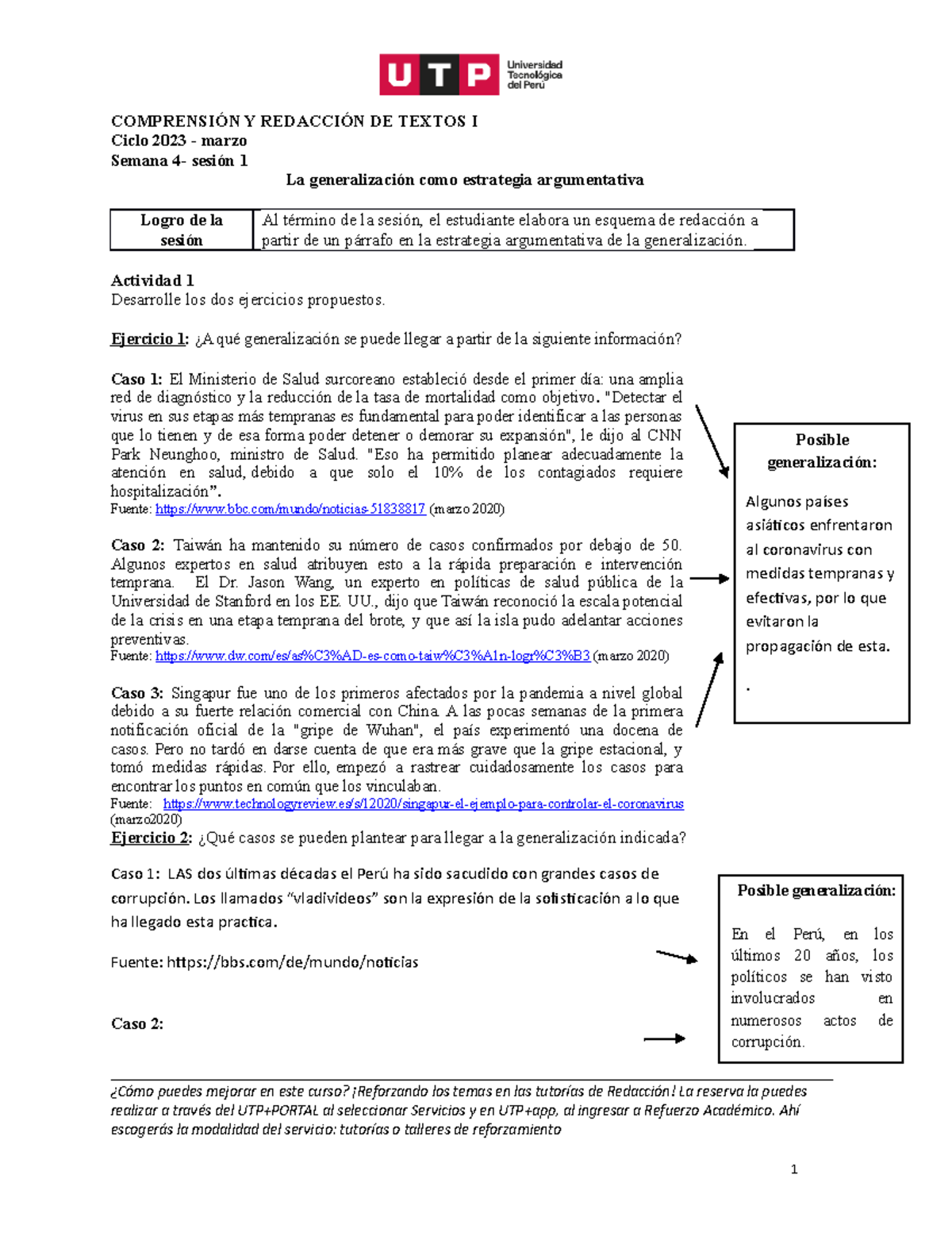 S04 - TArea - COMPRENSIÓN Y REDACCIÓN DE TEXTOS I Ciclo 2023 - marzo ...