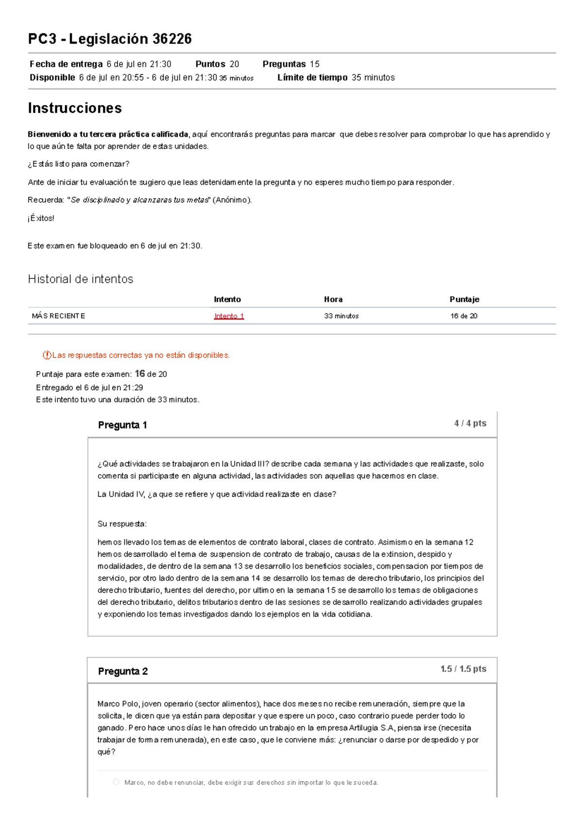 PC3 - Legislación 36226 Legislacion Empresarial (36226) - PC3 - Legislación 36226 Fecha de ...