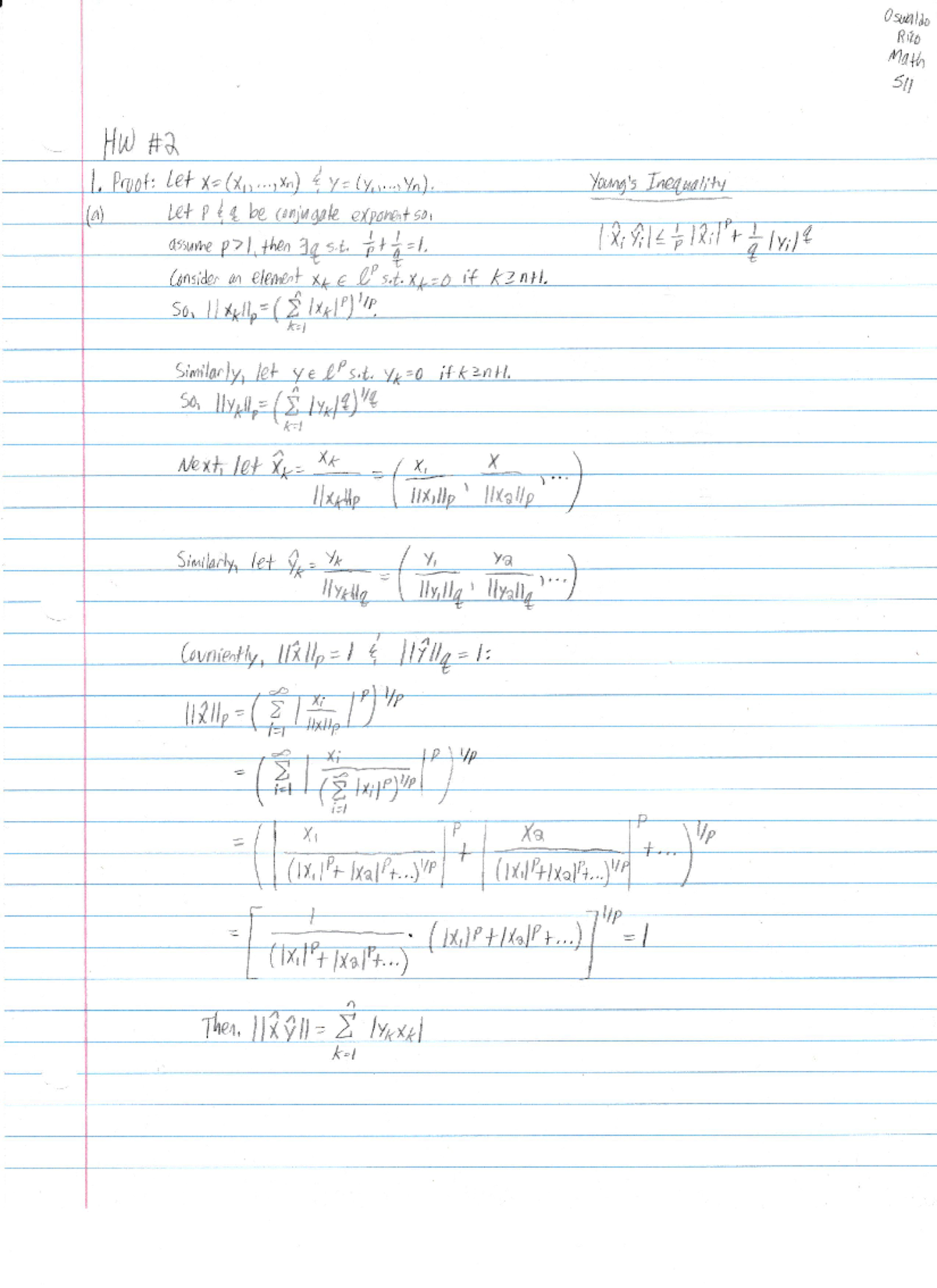 Problem Set 2 - HW 2 - MATH 511 - Studocu