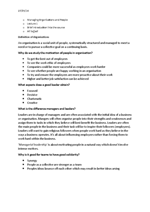 Case Study An unmotivated building inspector - Arnold & Randall et al ...